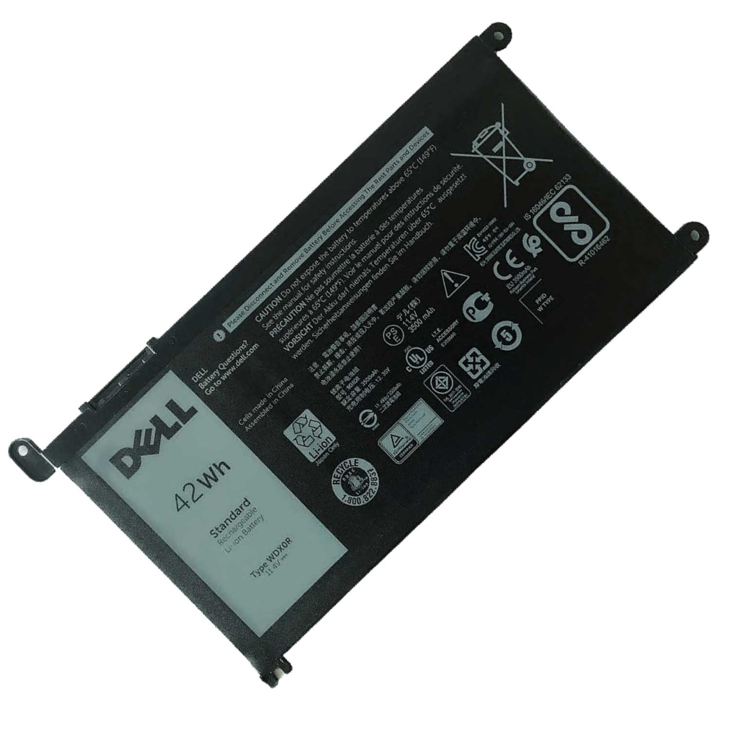 DELL WDX0R Notebook Battery for Dell Inspiron 15 5565 5567 5568 5578 5579 7560 7570 7573 7579 ...