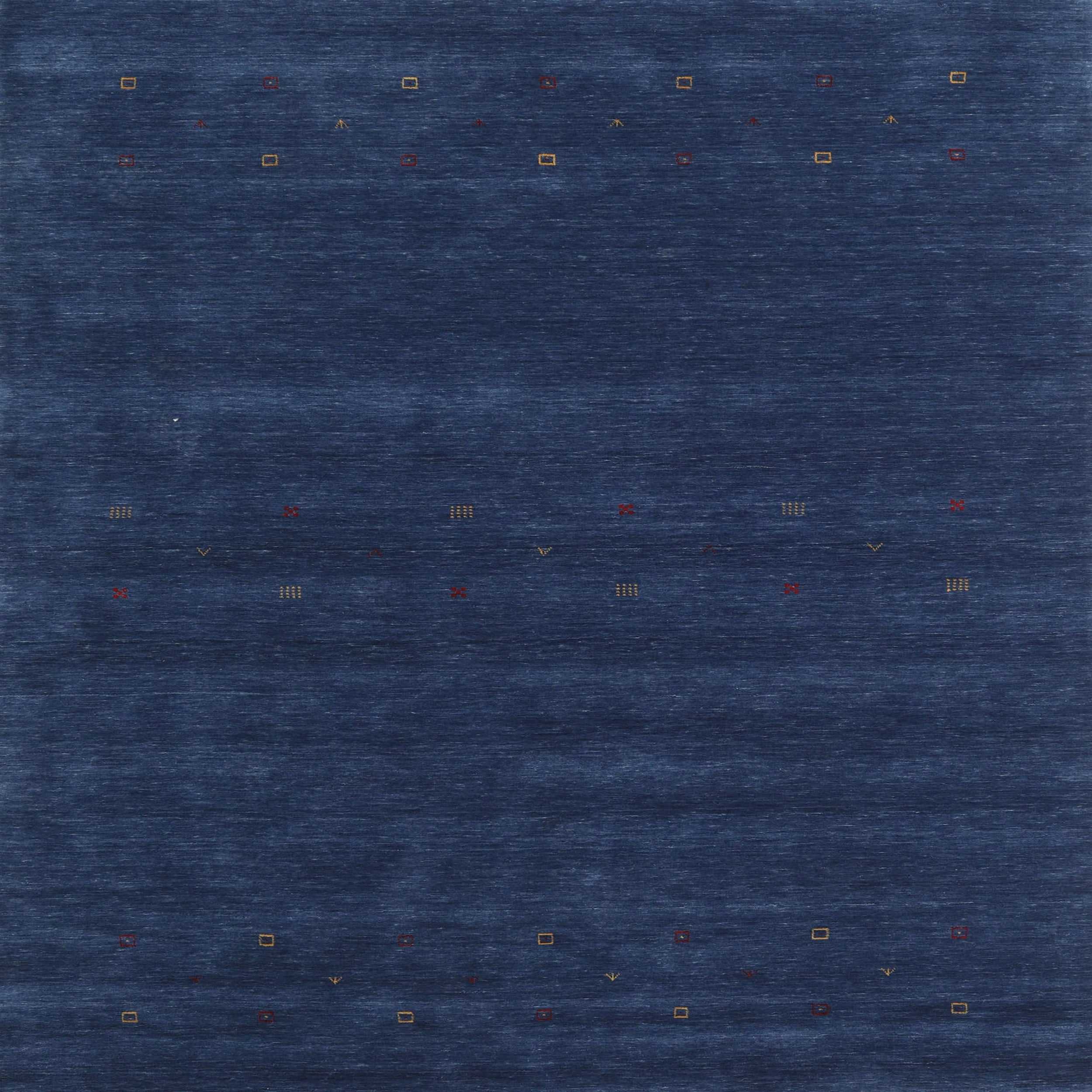 Ahgly Company Indoor Square Contemporary Blue Abstract Area Rugs, 6 ...