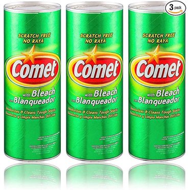 Comet Cleaner with Bleach Powder 14-Ounces | Scratch-Free | 3-Pack ...