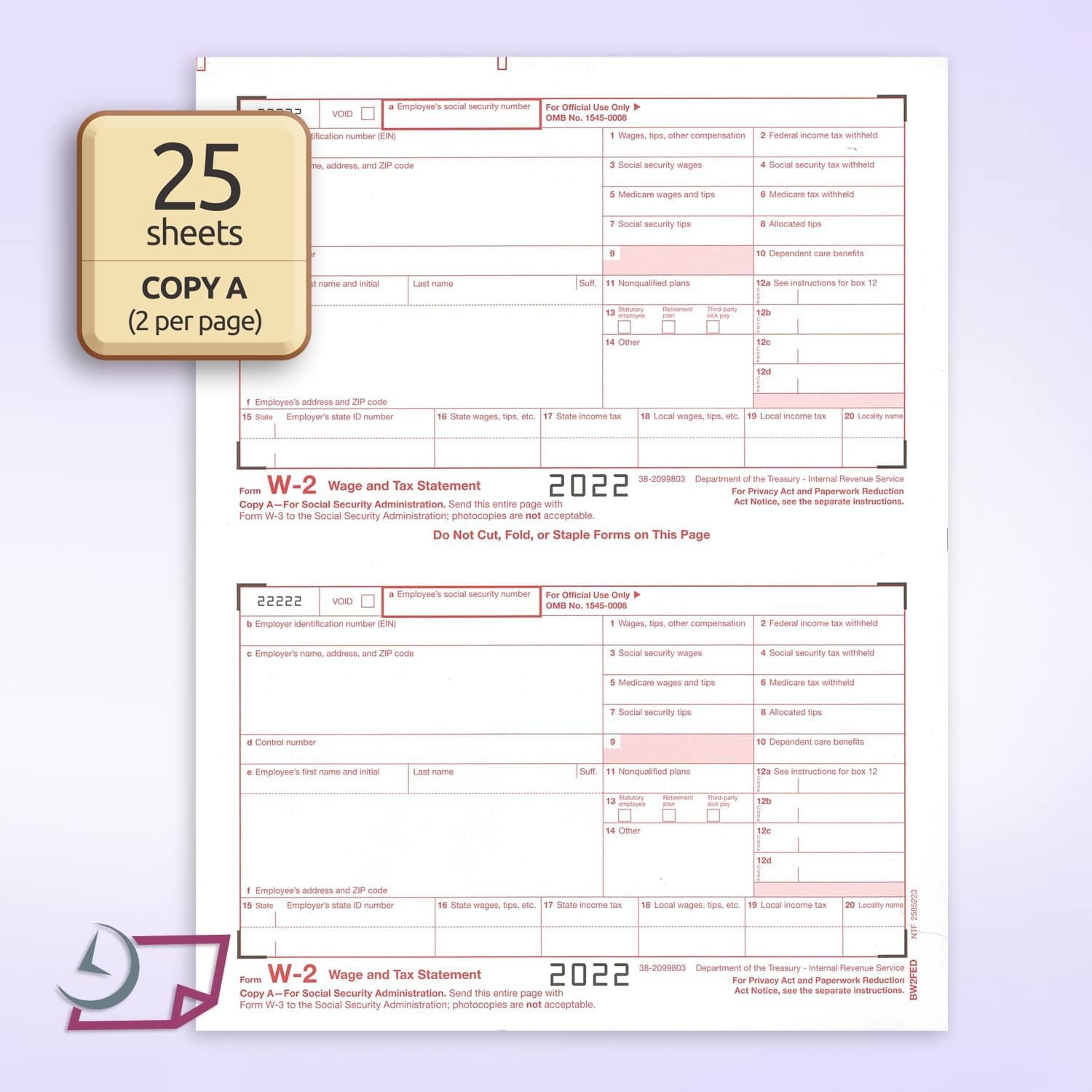 W2 Application Form 2022