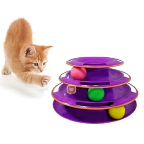 Pets First Interactive Cat Toy, Electric Smart Random Spinning Rotating ...