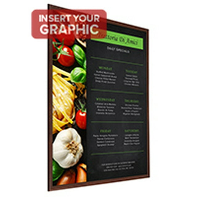Displays2go 36" x 48" Poster Frame for Wall, Snap Open, Non-Glare Lens ...