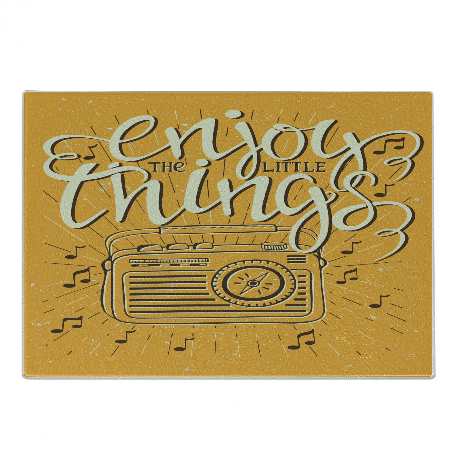 Enjoy the Little Things Cutting Board, Retro Radio Playing Music with ...
