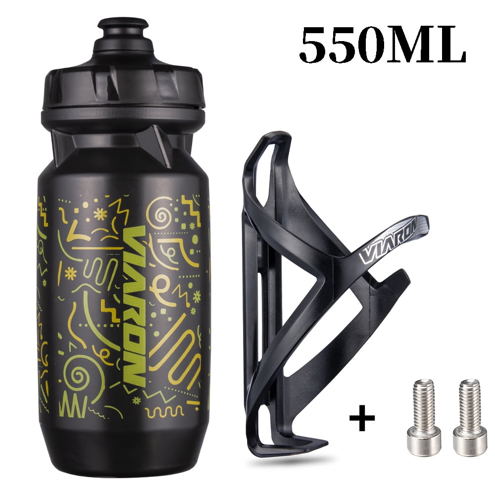 18.6 oz Bike Water Bottles with Holder Anti-leakage Dust-proof Anti ...
