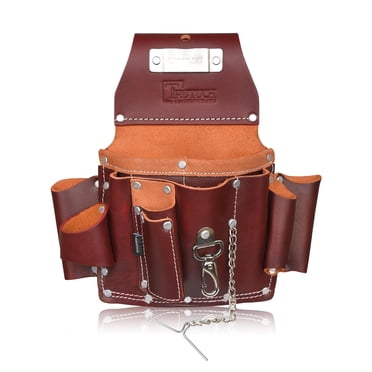 Custom Leathercraft Small Electricians Pouch with Many Pockets, DG5103 ...