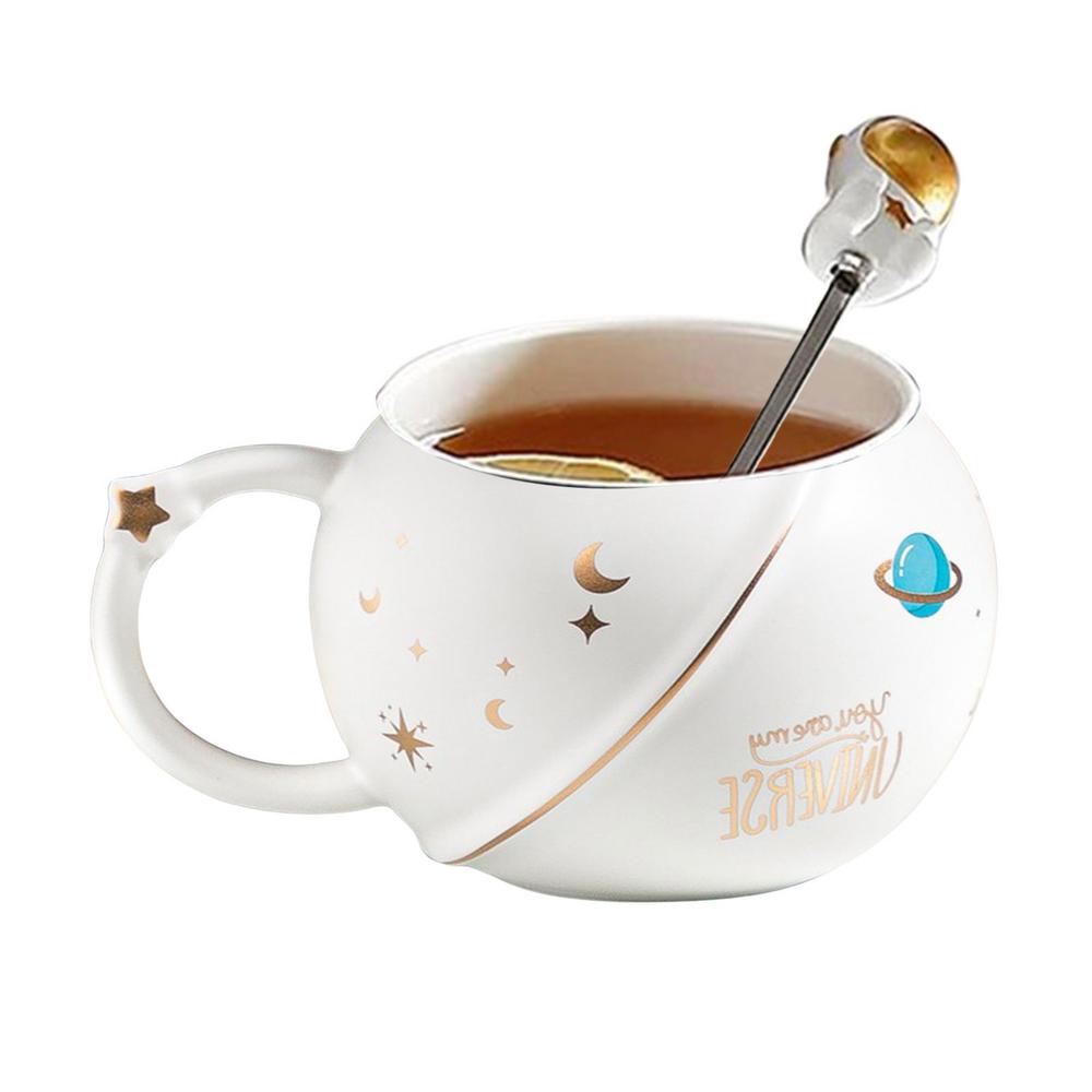 Tohuu Space Mug with Lid Planet Ceramic Mugs Creative Home Decor ...
