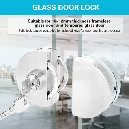 Home Glass Door Lock, Long Durability Premium Stainless Steel 10~12mm ...