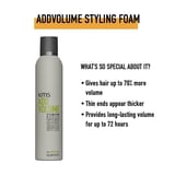 KMS Hair Mousse - Add Volume Styling Foam for Fine and Flat Hair Types ...