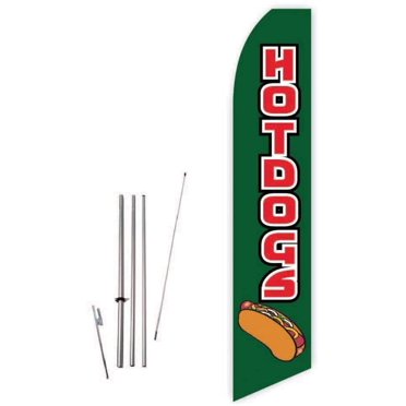 Bingo Red Super Novo Feather Flag - Complete with 15ft Pole Set and ...