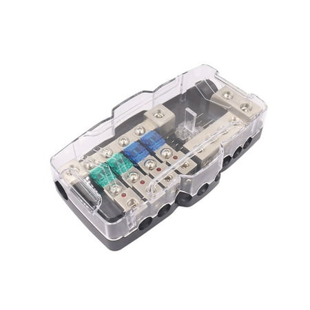 Decodeary 2-in-4-out Car Stereo Power Fuse Block Vehicle Wire Splitter ...
