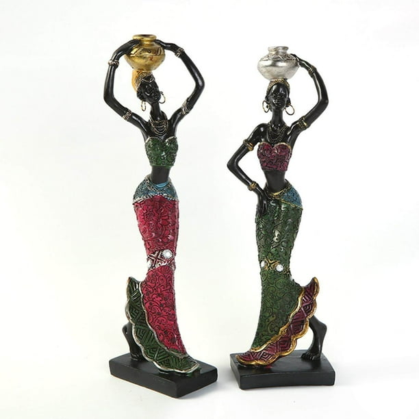 African Women Figure Art Statues and statues Women Figure Tribal Lady ...