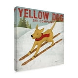 Trademark Fine Art 'Yellow Dog Ski Co' Canvas Art by Ryan Fowler ...