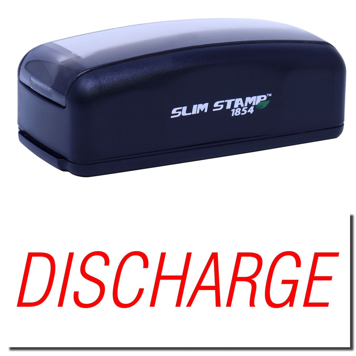 Large Pre-Inked Discharge Stamp, Slim 1854, Ultra Slim Design ...