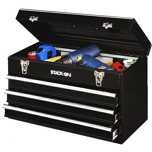 Stack On 20" 3-Drawer Chest Black - Walmart.com