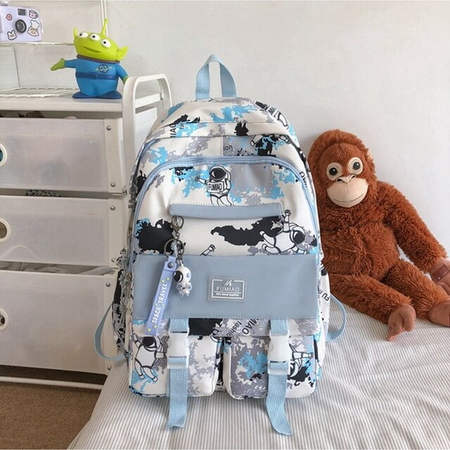 CoCopeaunt Women Backpack Cute Cartoon Astronaut Doodle Print Backpacks ...