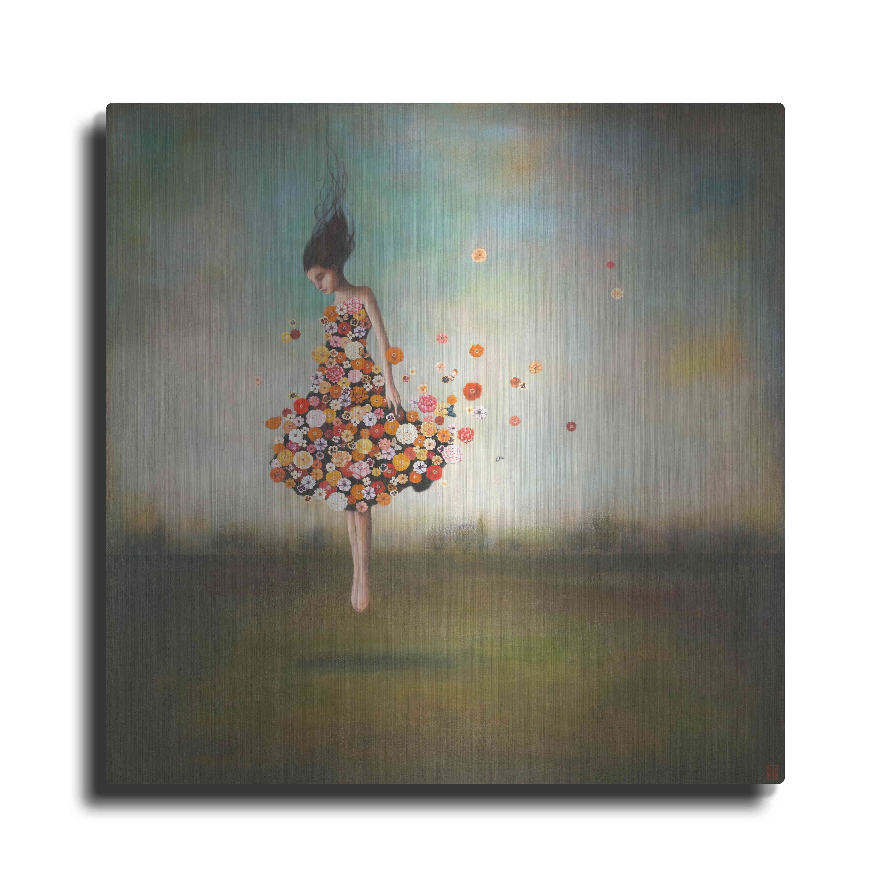 Luxe Metal Art 'Boundlessness in Bloom' by Duy Huynh, Metal Wall Art ...