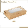 50 Pcs Kraft Food Boxes, Take Out Food Containers, Disposable Kraft ...
