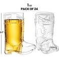 JoyServe 24-Pack Mini Cowboy Boot Shot Glasses Plastic Spirit Glasses ...