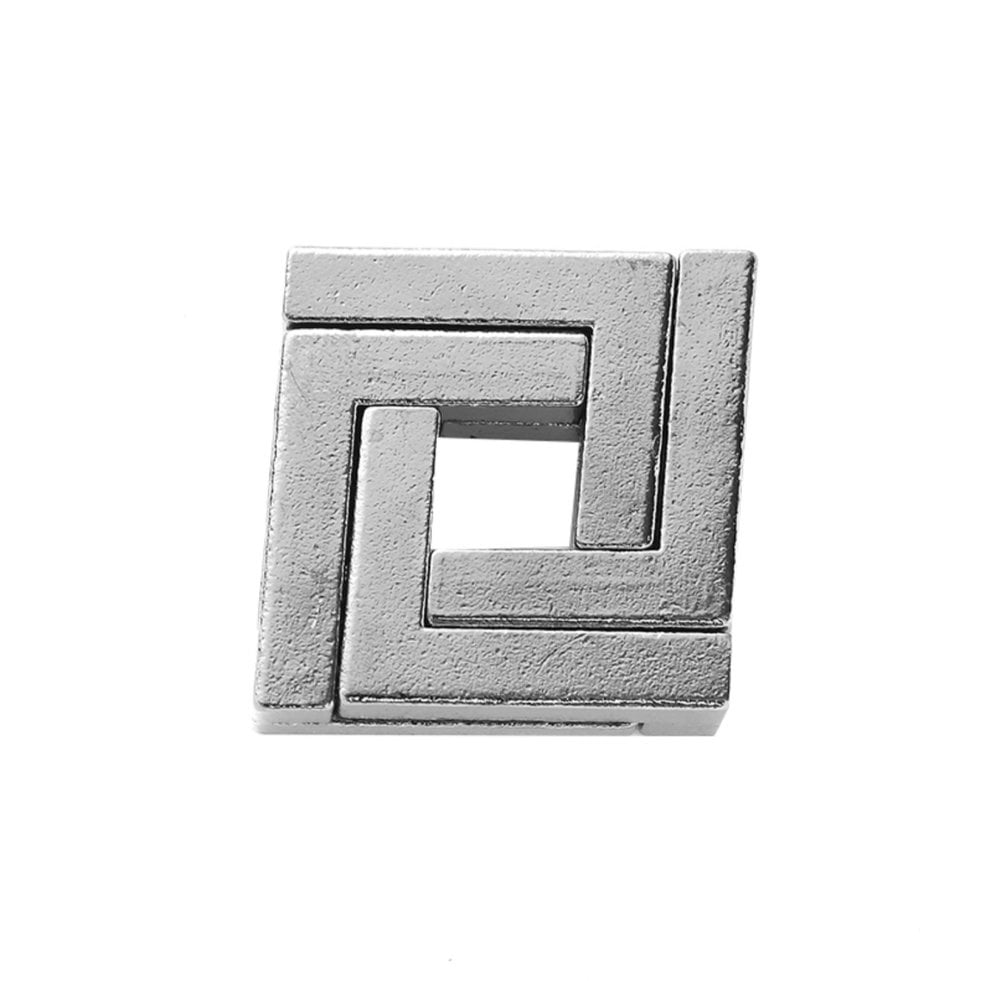 Square Lock Classic Metal Puzzle IQ Test Magic Mind Brain Teaser ...