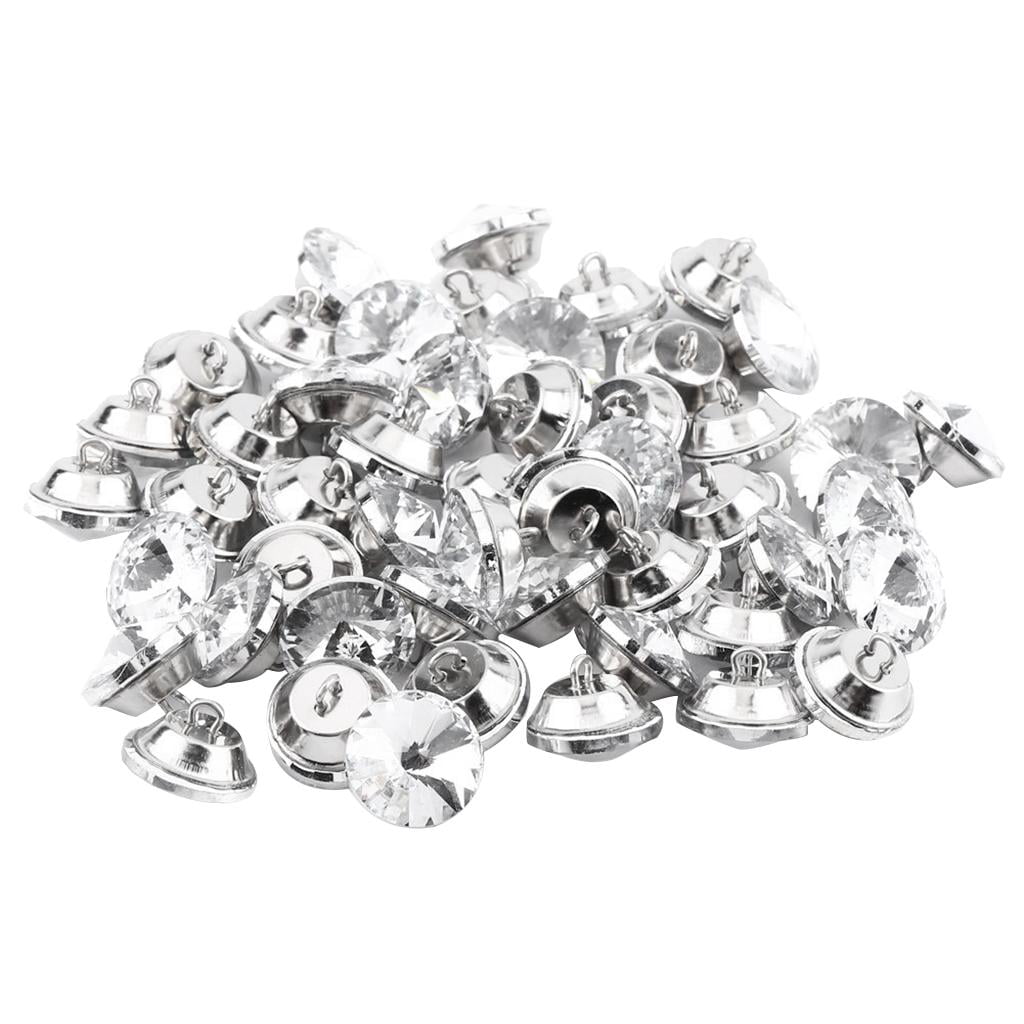 50pcs Crystal Buttons for Sofa Headboard Upholstery Decoration 25mm ...