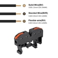 Rail terminal block kit, 30 pieces general compact cable wiring ...
