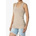 TheMogan Women's Basic Scoop Neck Racerback Stretch Cotton Tank Top ...