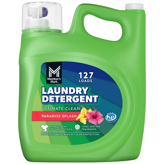Member's Mark Liquid Laundry Detergent, Paradise Splash, 127 loads, 196 ...