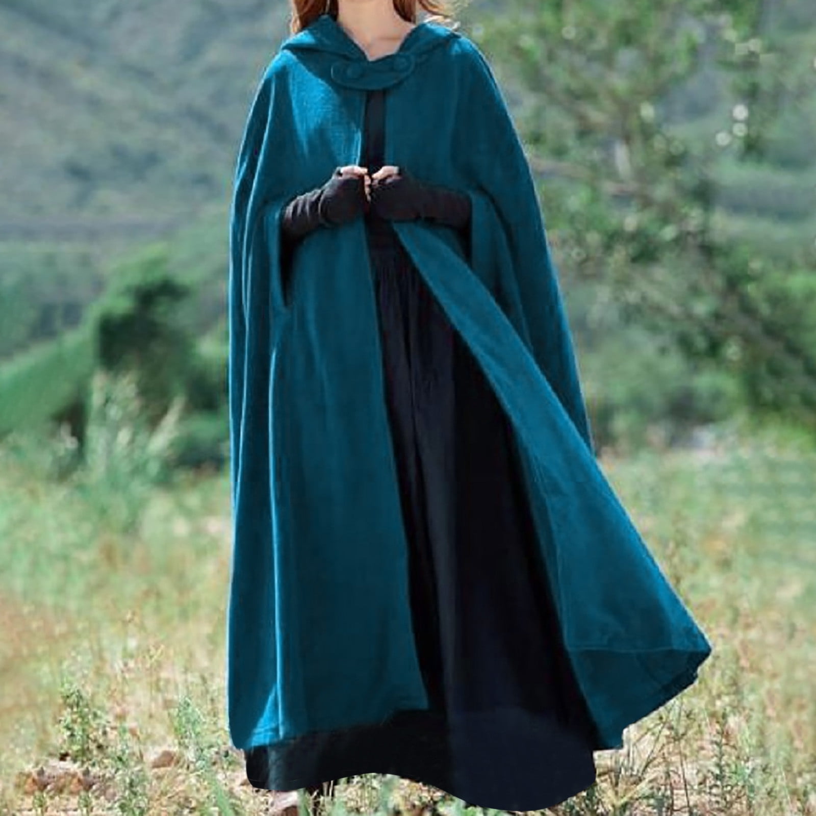 Tagold Women Hooded Cloak Trench Coat, Fall Clothes for Women 2022 ...