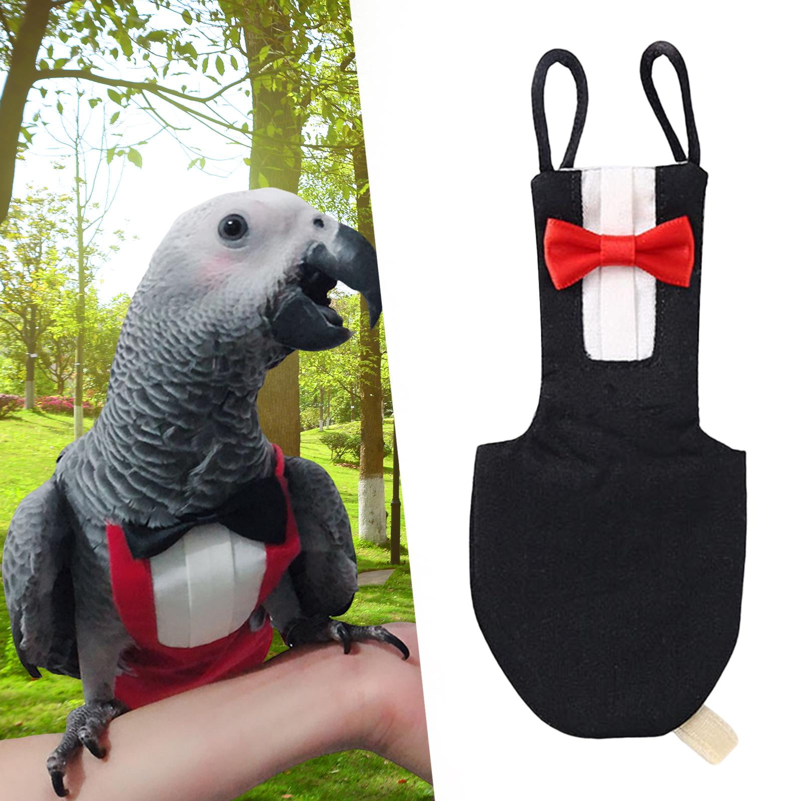 Winter Cute Parrots Suit Bird Costume with Bow Tie Photo Prop Washable ...