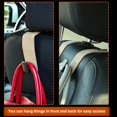 Car Seat Back Hook Metal with Suede Universal Vehicle Headrest Hangers ...