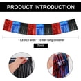 3 Packs Metallic Foil Fringe Garland Red Blue Black Wall Hanging Tinsel ...
