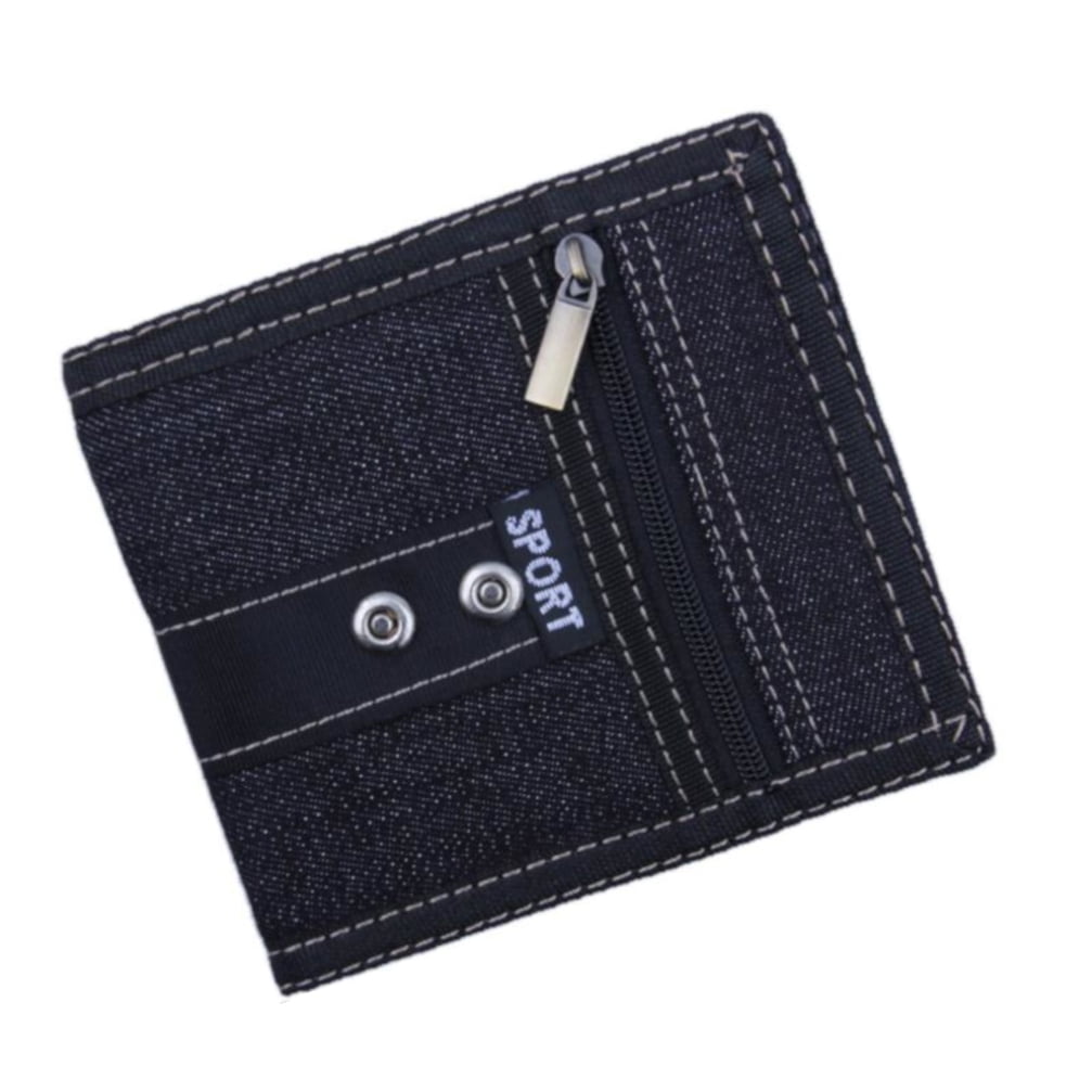 Blue Jean Denim Sports Style Man Woman Wallet Billfold, A-BB-6 ...