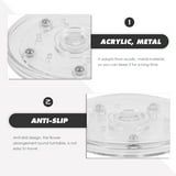 Transparent Turntable Kitchen Organizer Revolving Condiment Holder 2 ...