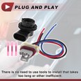 1 Set DRL Daytime Running Light Socket Wiring for Fiat 500X 2015-2020 ...