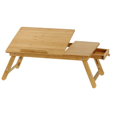 Ktaxon Portable Bamboo Laptop Desk Serving Bed Tray with Drawer ...