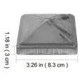 Eease 12pcs Fence Post Caps Metal Fence Pyramid Caps Rectangle Post Caps Fence Protector