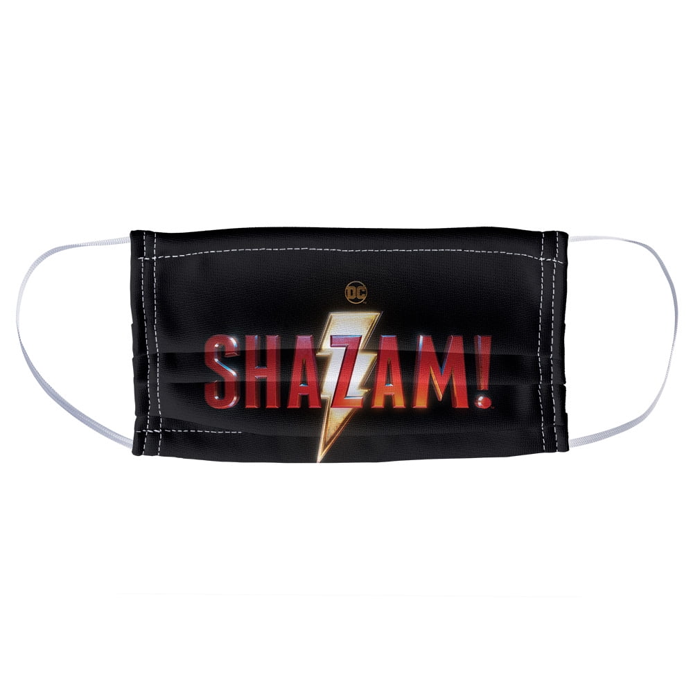 Shazam! Movie Logo 1-Ply Reusable Face Mask Covering, Unisex - Walmart.com