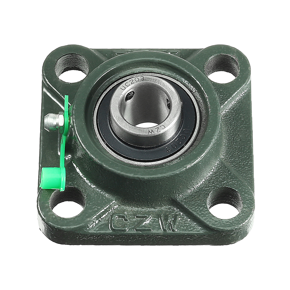 Pillow Block Cast Bearing UCF203 17mm Mounted Bear Square Flange ...