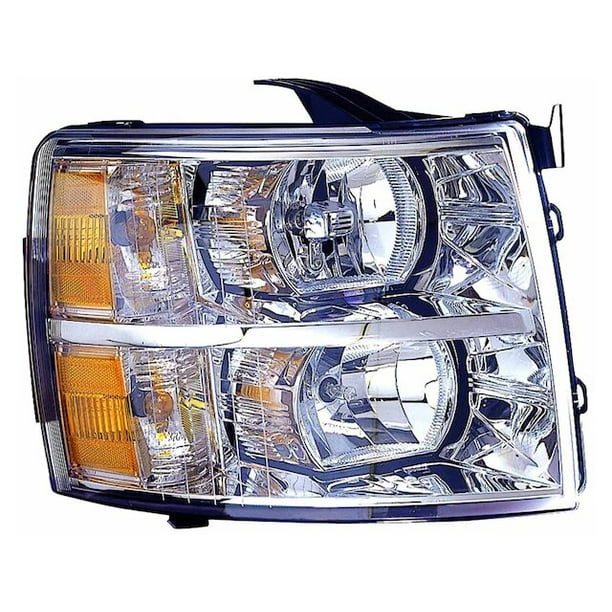 Right Headlight Assembly - Compatible with 2007 - 2014 Chevy Silverado ...