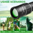 16X52 Monocular Telescope High Powered for Adults, Power Prism Compact ...