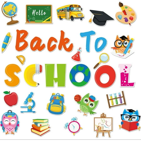 Back to SchoolCutouts Welcome School Classroom Bulletin Board ...