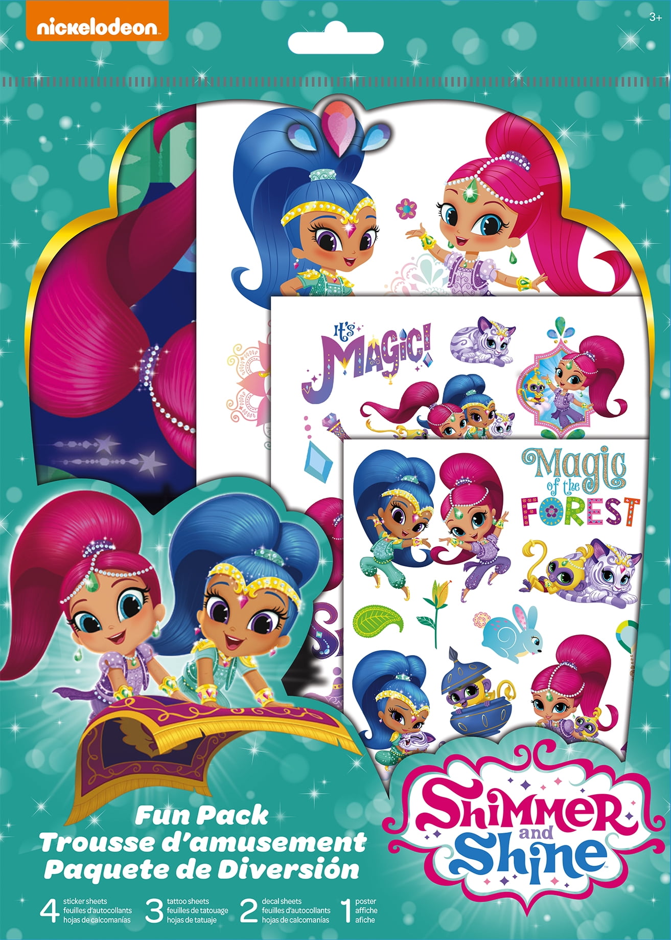 Trends International Shimmer and Shine Fun Pack with Tattoos 8x12 ...