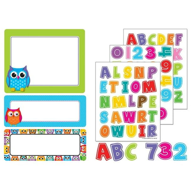 Carson Dellosa Cd 168182 Colorful Owls Stickers Pack Of 8