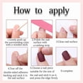Burgundy Light Pink Mixed Color Pearl Accent Bow Design Press on Nails ...