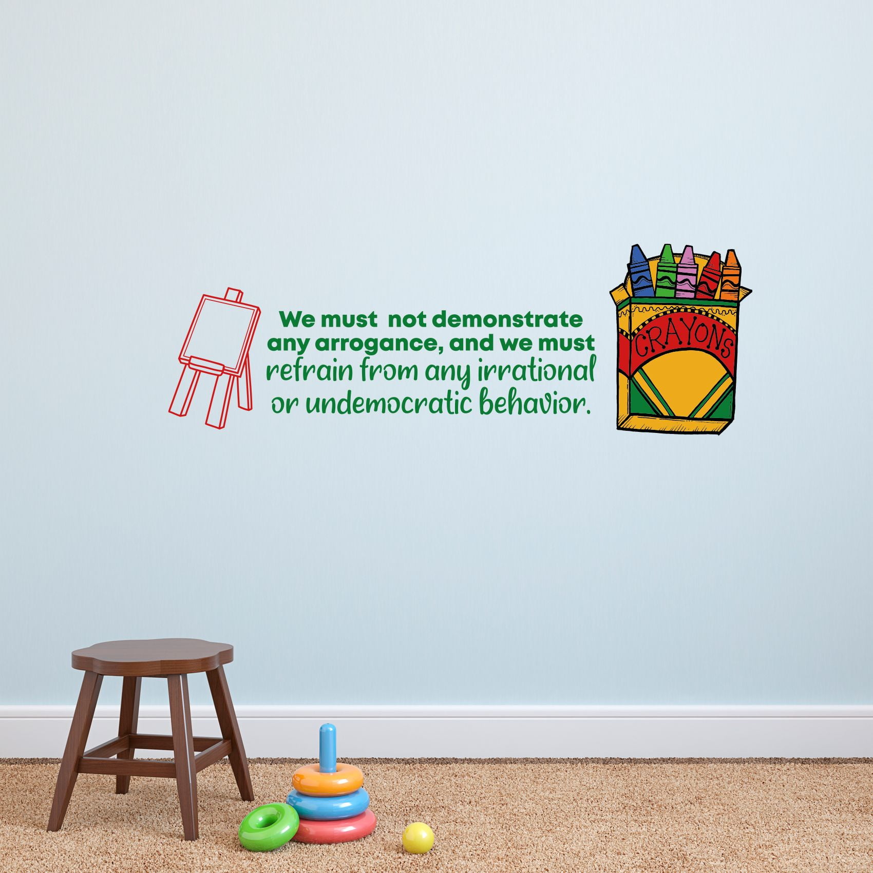 Bad Behavior School Classroom Quote Cartoon Quotes Decors Wall Sticker ...