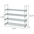 GoDecor 2 Pack 4-Tier Shoe Rack,Set of 2 Stackable 4-Tier Shoe Tower ...