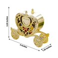 Efavormart 12 Pack - 4" Gold Fillable Heart Carriage Favor Candy Boxes ...