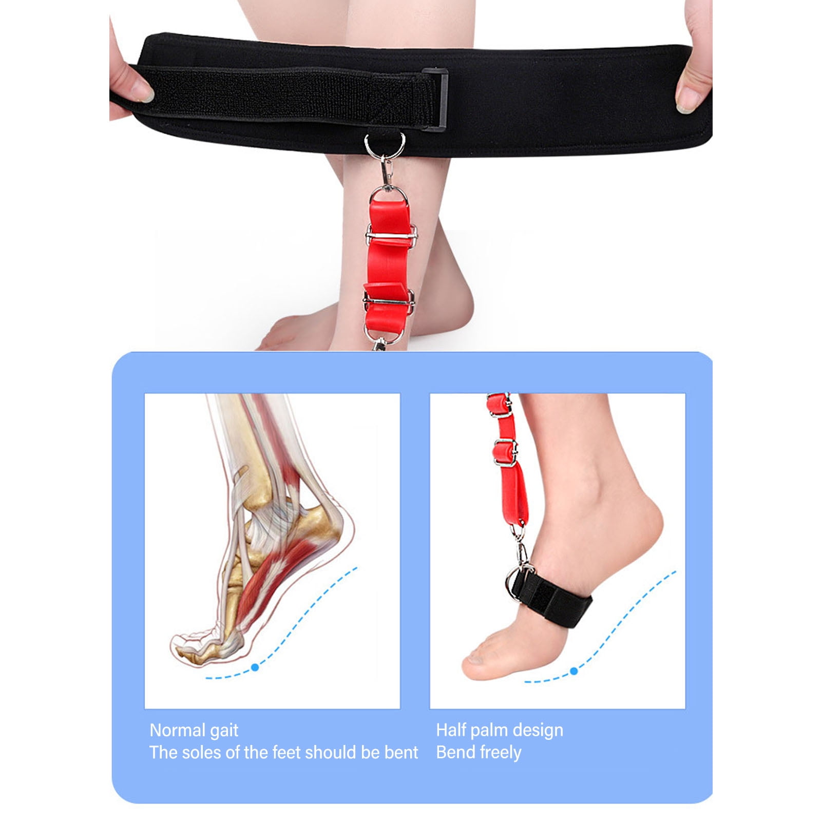 Guardián del Pie, Rehabilitacia de Trazo, Parada de Atrofia musculosa musculosa, Férula, Caída ...