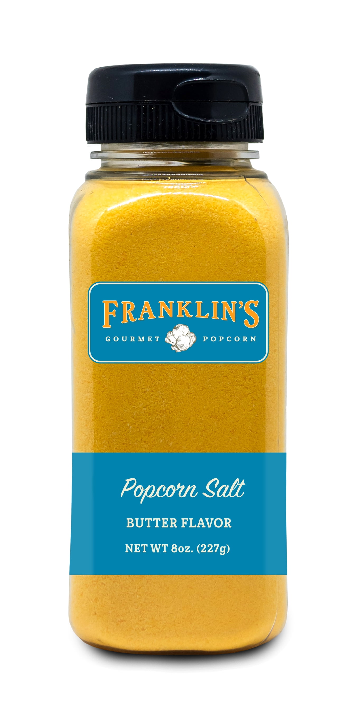 Franklin's Gourmet Popcorn Butter Flavored Seasoning Salt, 8oz ...
