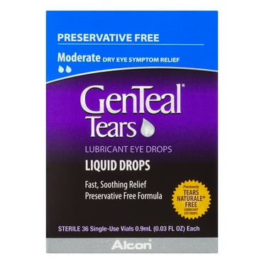 GenTeal Lubricant Eye Drops Sterile Single-Use Vials 36 ea (Pack of 3 ...